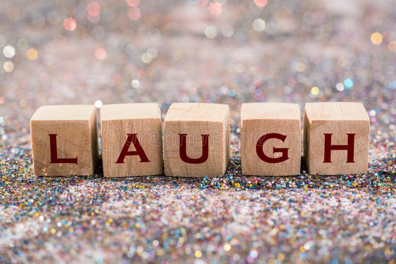 Laugh word on table stock image. Image of howl, quote - 64842207