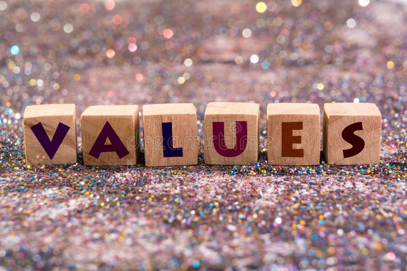 Word Values on Pieces of Cubes Stock Image - Image of finance, cubes ...