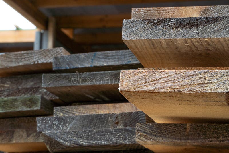 Wood Cuted Construction Closeup. Stock Photo - Image of detail ...