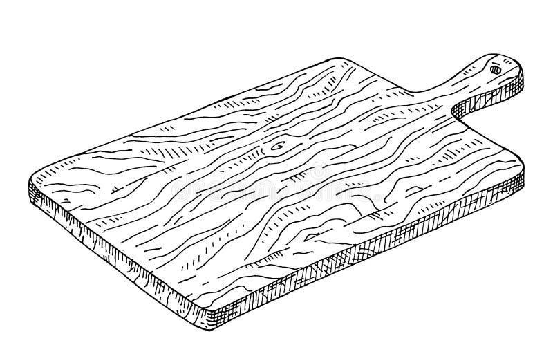 Line Draw Cutting Board Stock Illustrations – 58 Line Draw Cutting ...