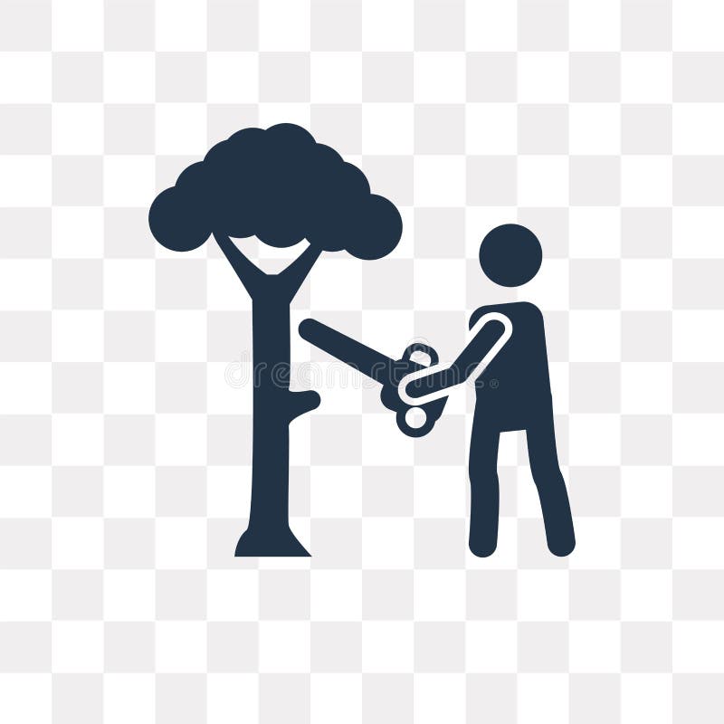 Wood Cutting Vector Icon Isolated on Transparent Background, Woo Stock ...