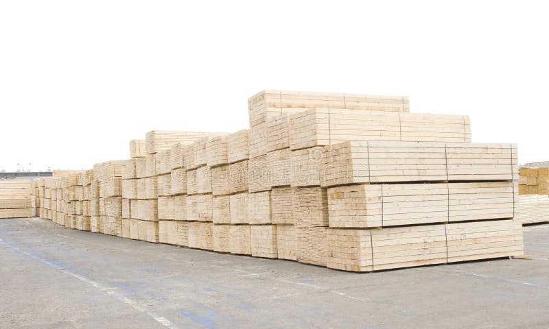 Lumber Yard and Pallets stock photo. Image of boards - 28084544
