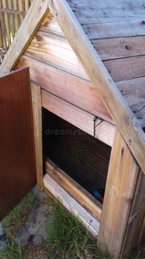 Dog kennel stock image. Image of shelter, kennel, wood - 112462159