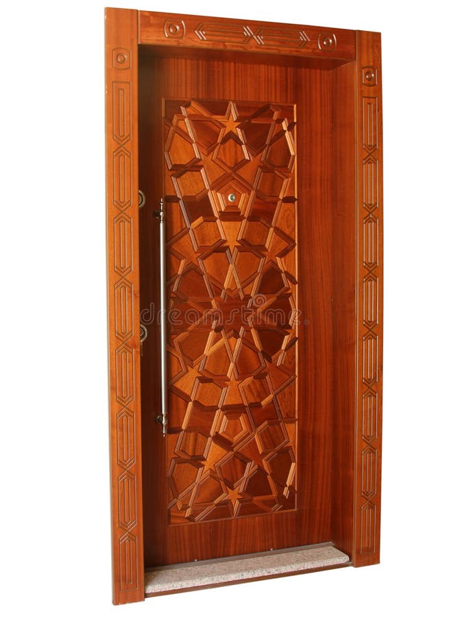 Wood door stock image. Image of open, durable, background - 17647237