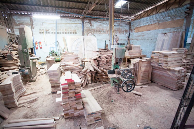 Wood door factory stock photo. Image of factory, carpentry - 156282002