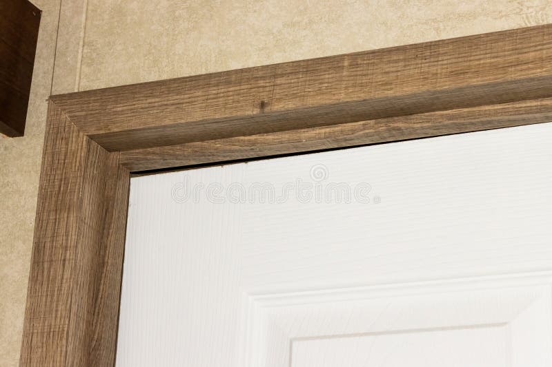 Door Hung Unlevel and Sagging on the Frame Stock Photo - Image of floor ...