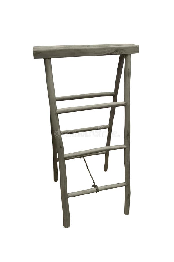 Wood double step ladder stock image. Image of stairs - 266508719