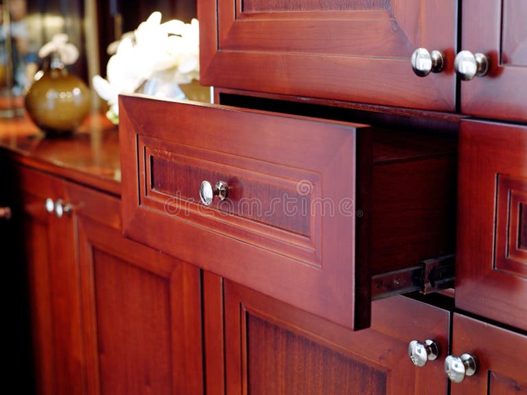 Wood drawer stock photo. Image of keyhole, closet, elegance - 21341424