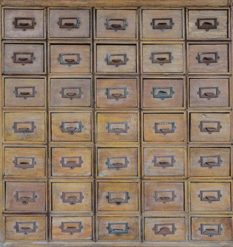Wood drawers stock image. Image of brown, furniture, antique - 45547327