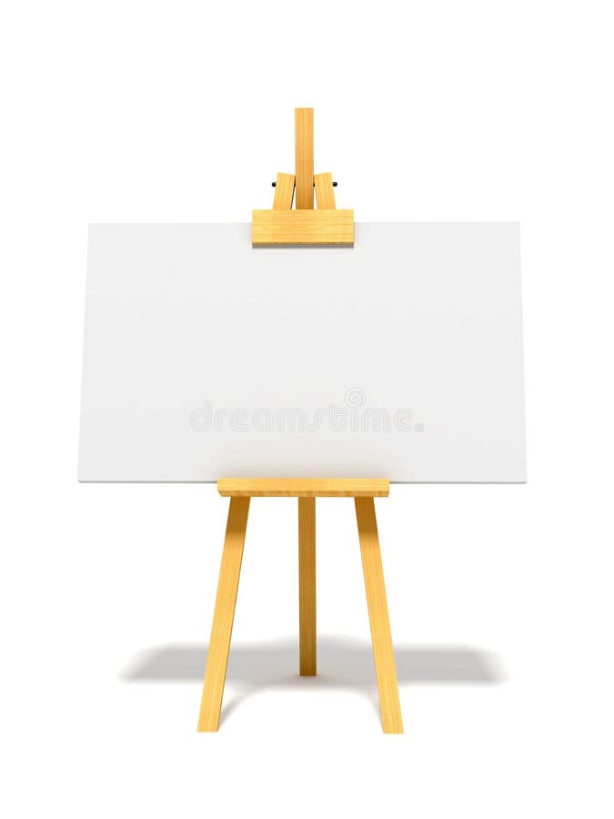 Wood easil stock illustration. Illustration of tripod - 12817637