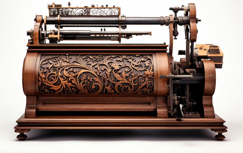 Wood Engraving Machine Isolated on Transparent Background. Stock ...