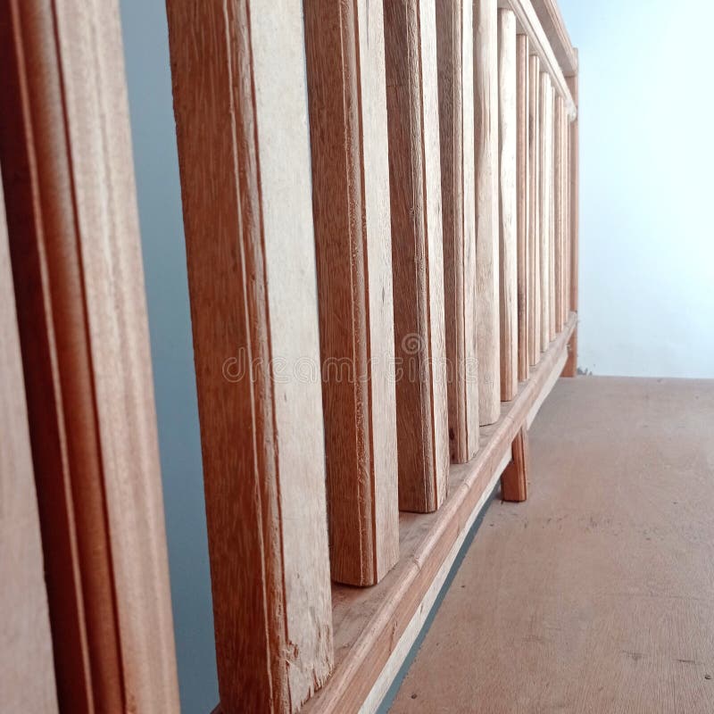 Wood Fence Interior Design Architecture Stock Image - Image of interior ...