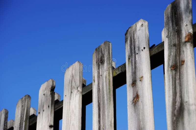 Wood Fence Perspective View Stock Image - Image of wood, village: 71381991