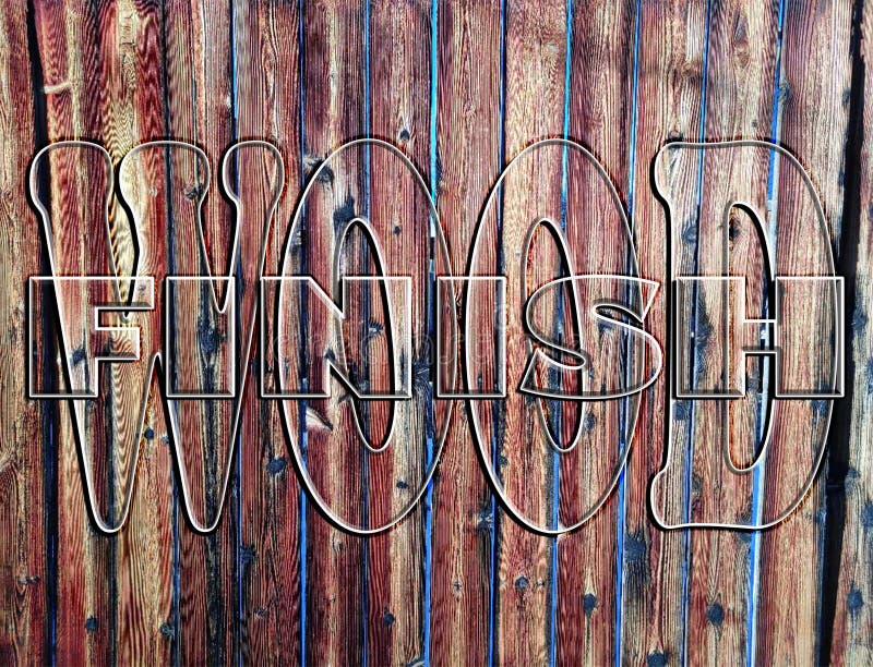 Wood Finish Graphic Design on Real Wood Texture Stock Illustration ...