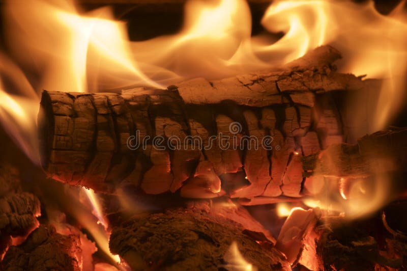 Wood Fire Burning stock image. Image of flamable, timber - 48411469