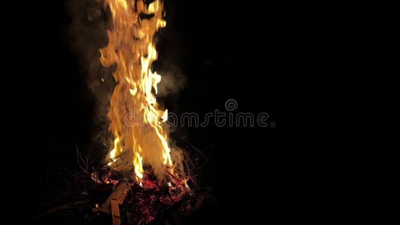 Fire Burning Flames Like Hell Stock Video - Video of burn, closeup ...
