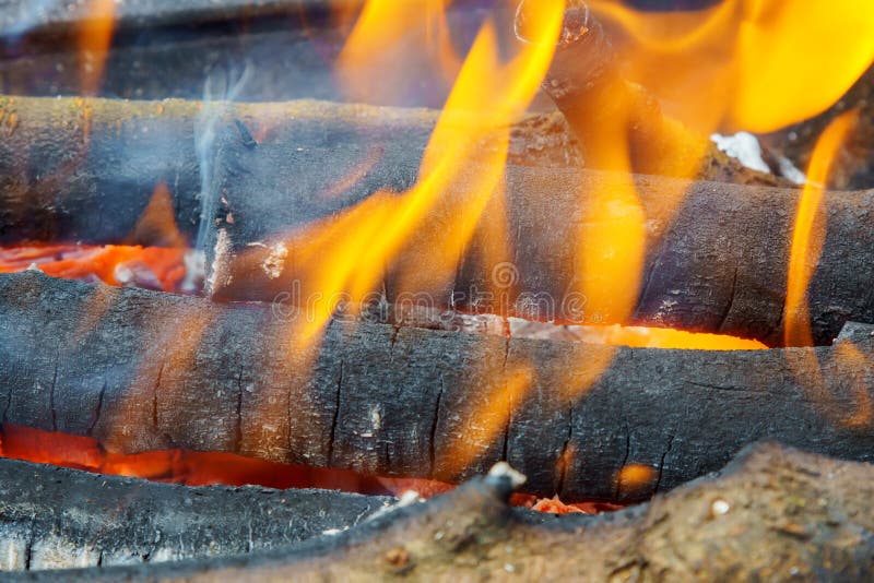 Wood Fire Close-Up stock image. Image of black, danger - 81713145