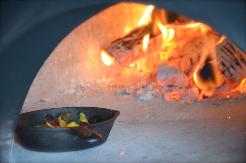 Wood Fire Oven stock photo. Image of salad, italian, colourful - 94526538