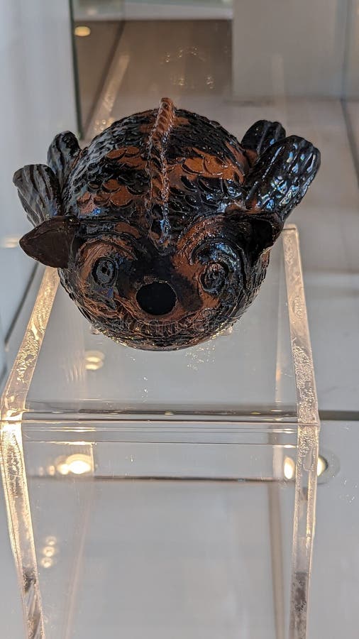 Wood Fish Sculpture of a Burned Fish Stock Photo - Image of home ...