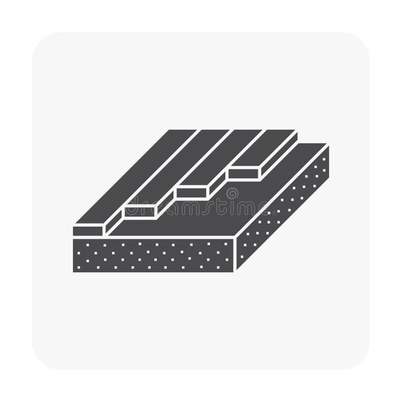 Floor icon black stock vector. Illustration of material - 161061561