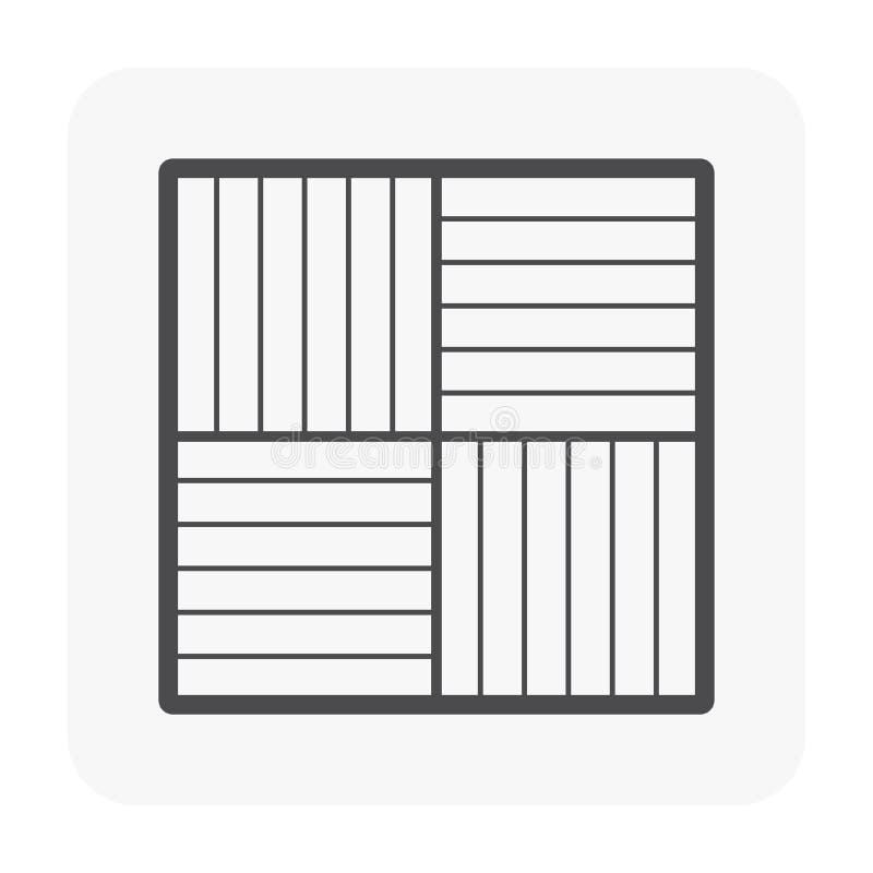 Wood floor icon stock vector. Illustration of plank - 182903480