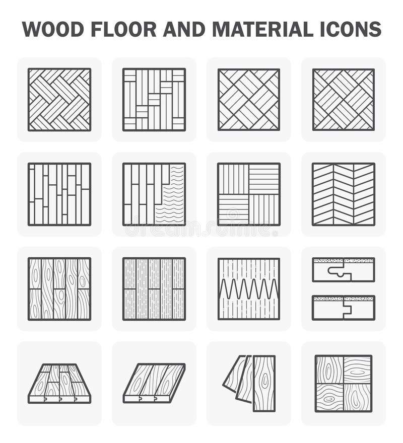Wood floor icons stock vector. Illustration of brown - 65452034