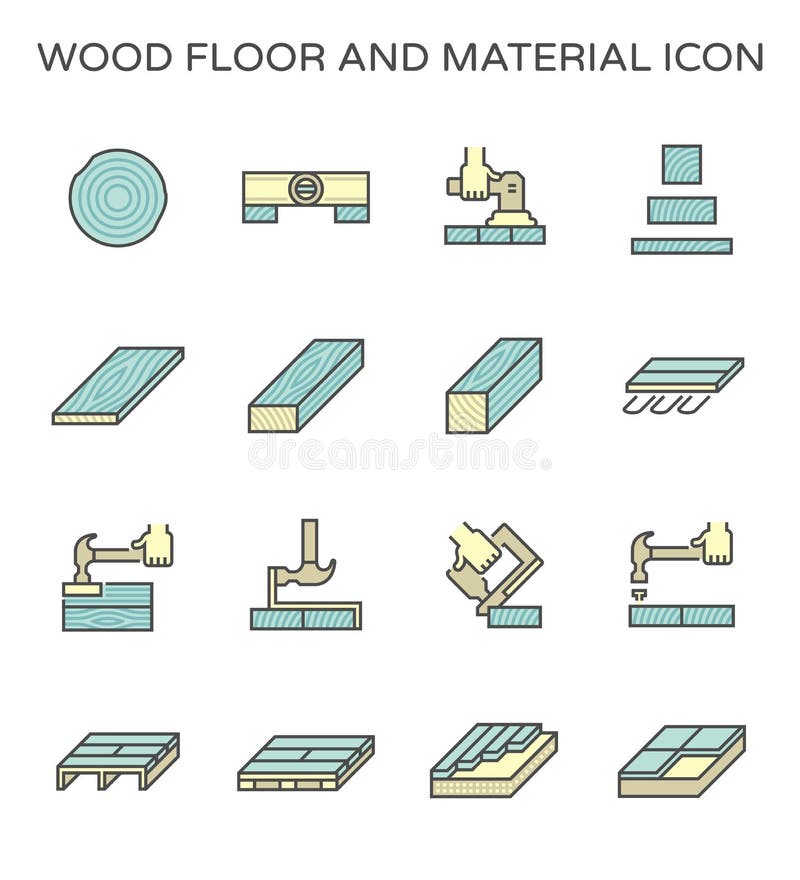 Wood floor material icon stock vector. Illustration of lumber - 183630711