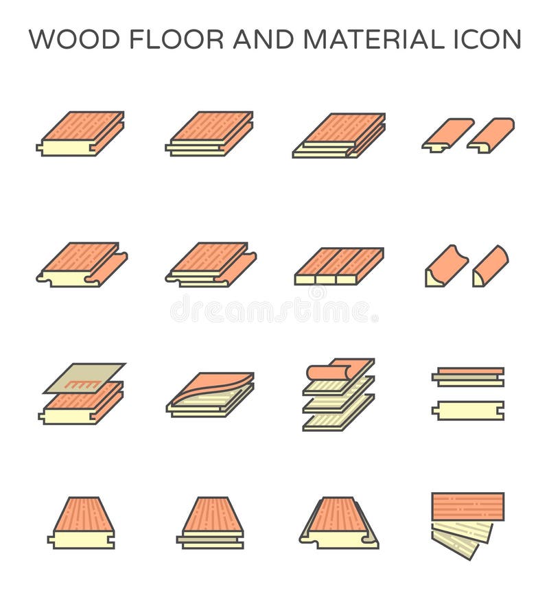 Wood floor icon stock vector. Illustration of material - 176465455