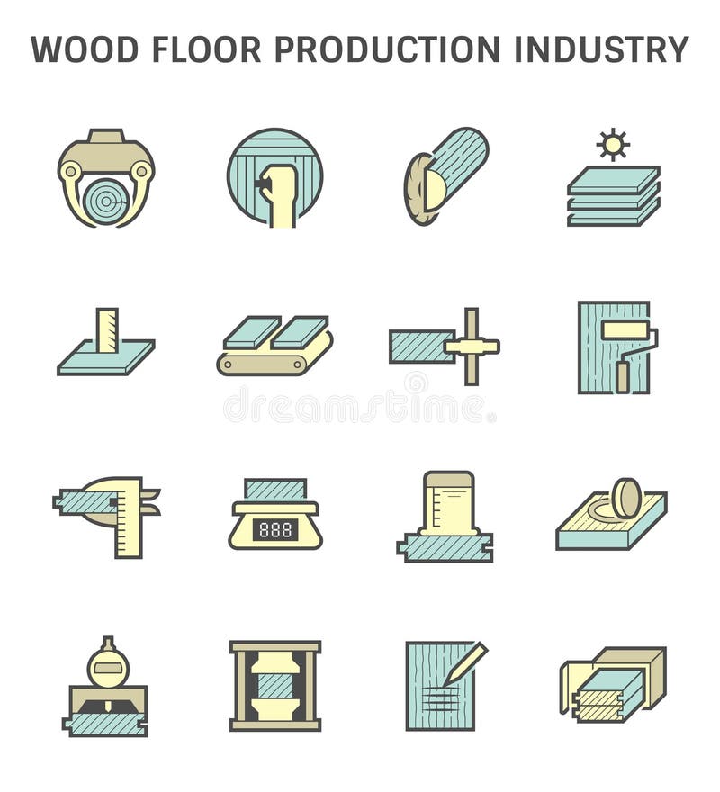Wood production icon stock vector. Illustration of hardwood - 132843527