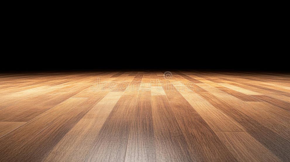 Wood Flooring Texture Background with Perspective and Dark Backdrop ...