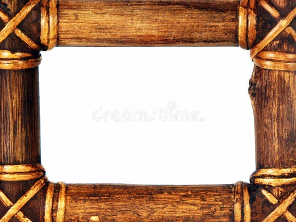 Wood frame border stock photo. Image of teak, rattan - 14337766