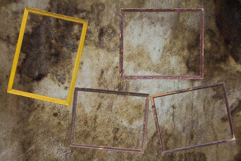 Wood frame old leather stock illustration. Illustration of antique ...