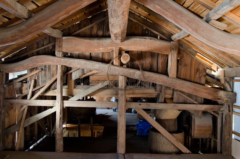 Wood framework stock image. Image of house, inside, rural - 24147489