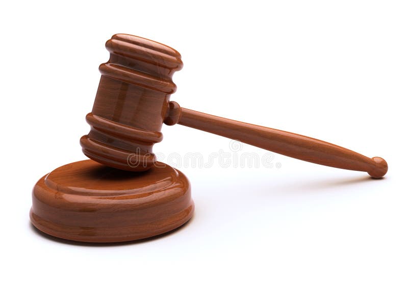 Wood gavel on anvil stock image. Image of judgement, justice - 10621815
