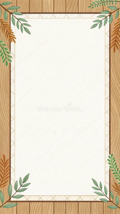 Wood Grain Border Paper Texture Warm and Rustic Stock Illustration ...