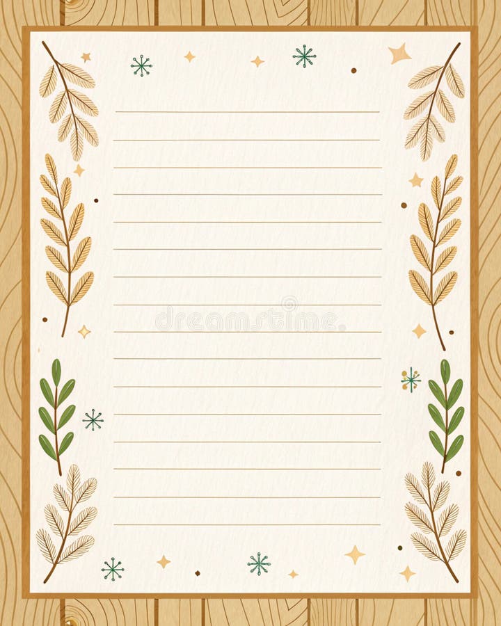 Wood Grain Border Paper Texture Warm and Rustic Stock Illustration ...