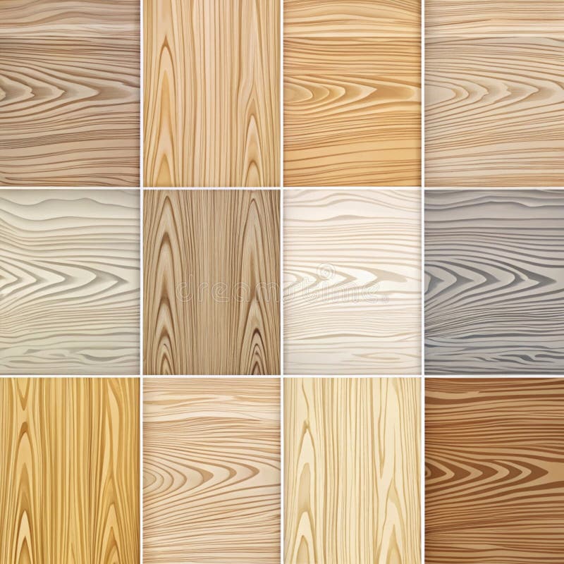 Wood Grain Texture Samples Various Shades Patterns Stock Photos - Free ...