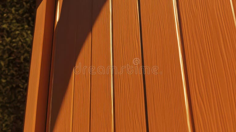 Wood Grain Texture, Sunlight on Vertical Panels Stock Image - Image of ...