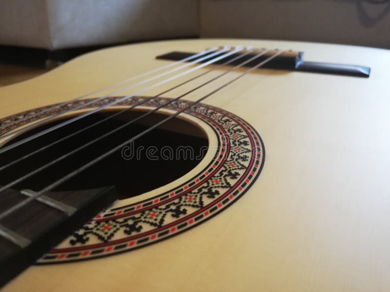 Wood guitar stock photo. Image of music, strings, classic - 138905992