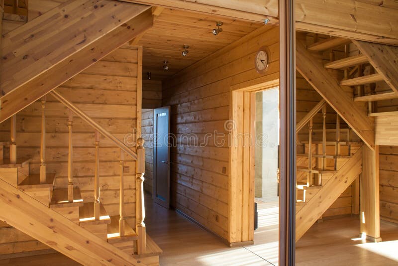 Log Cabin Interior Hallway Stock Photos - Free & Royalty-Free Stock ...