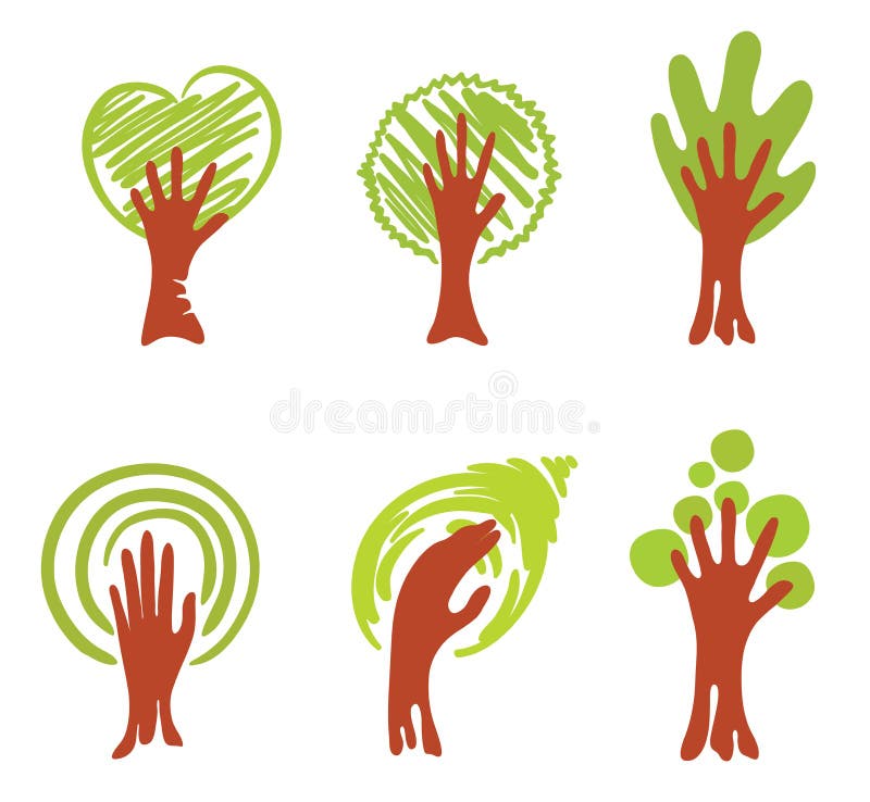 Wood-hand stock vector. Illustration of palm, abstract - 15608062