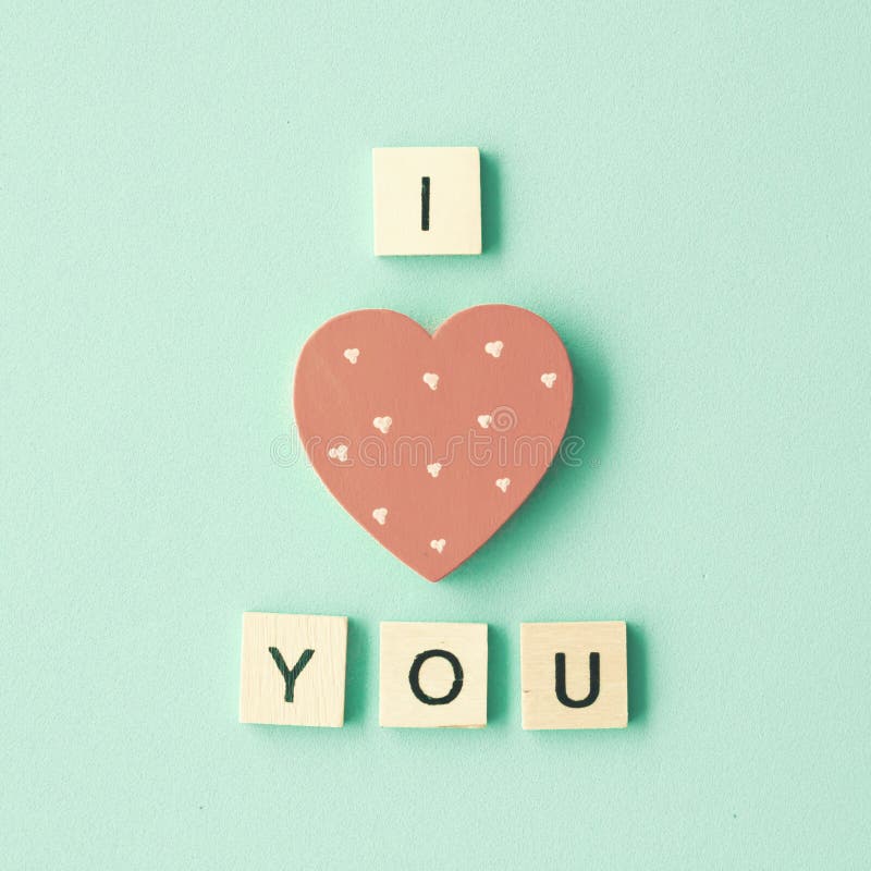 Wood Heart and Love Message Stock Image - Image of copy, celebrate ...