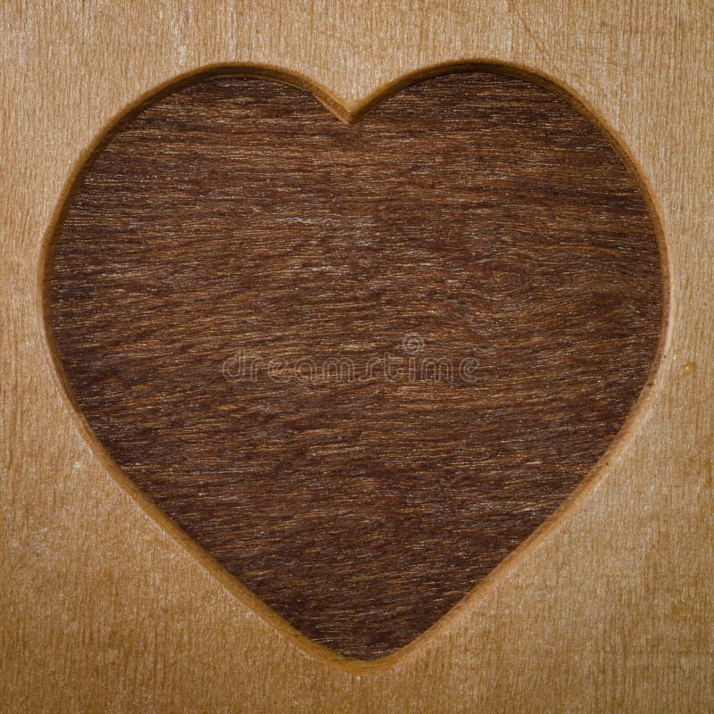 Wood heart shape frame stock image. Image of background - 23542385