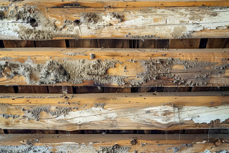The Wood Home with Termites Damage. Termite Infested Stock Illustration ...