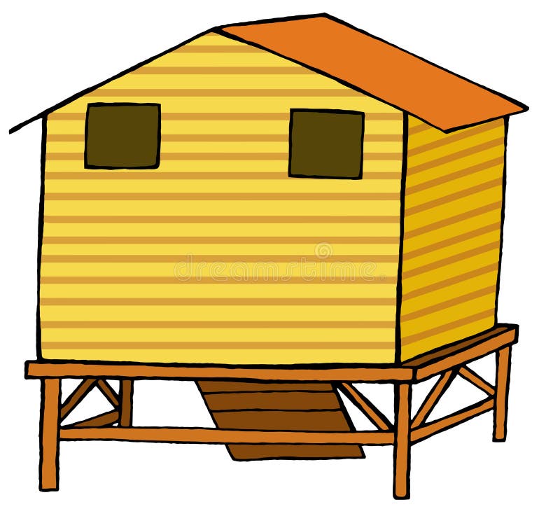 Wood house stock vector. Illustration of child, woody - 24745959