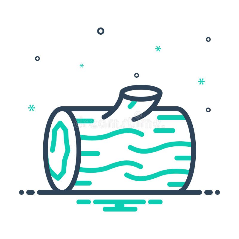 Mix Icon for Wood, Timber and Stack Stock Vector - Illustration of ...