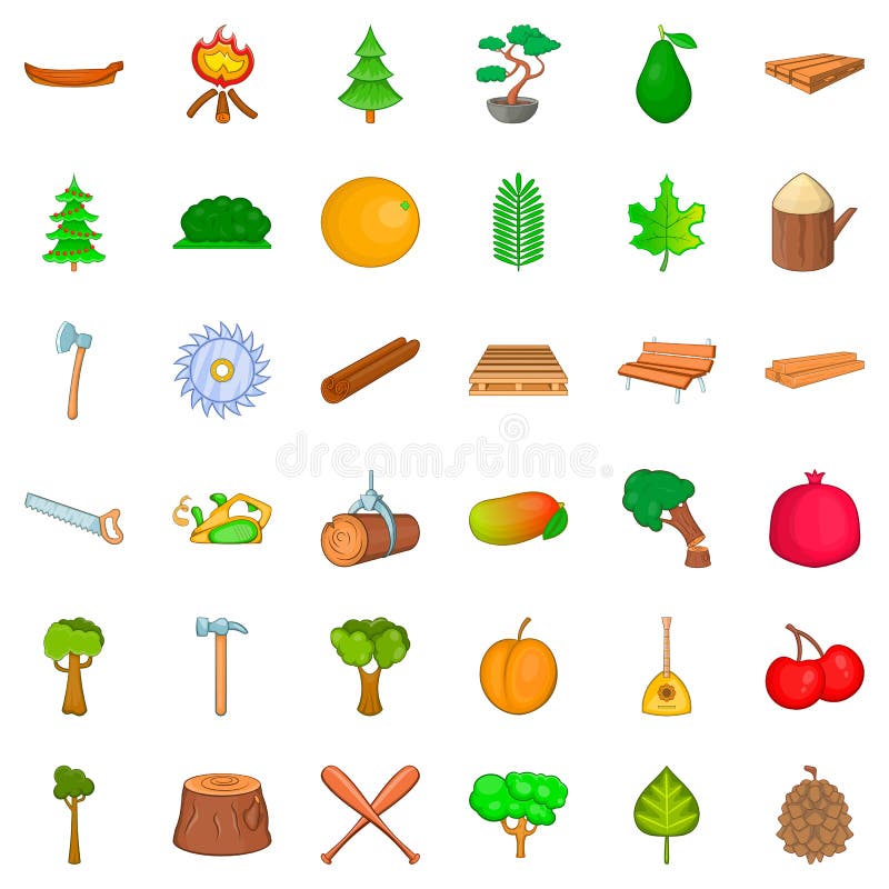 Wood Icons, Cursor and Arrows Stock Vector - Illustration of click ...