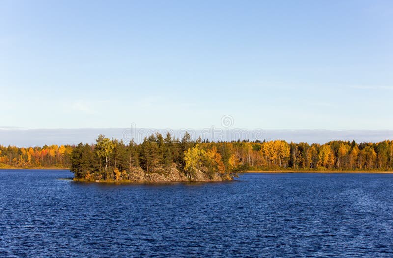 Wood lake stock image. Image of yellow, lush, woods, season - 10383257