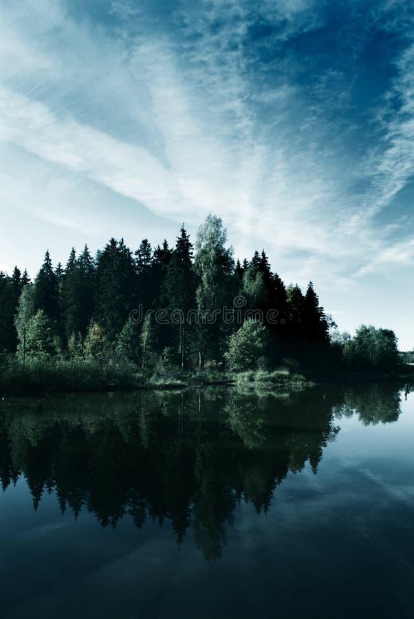 Wood and lake stock image. Image of grass, trek, sunrise - 6650113