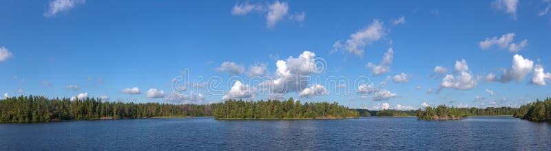 Wood lake stock photo. Image of foliage, rock, panoramic - 43137512